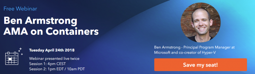 Q&A Webinar with Ben Armstrong (Microsoft/Hyper-V) | Aidan Finn, IT Pro
